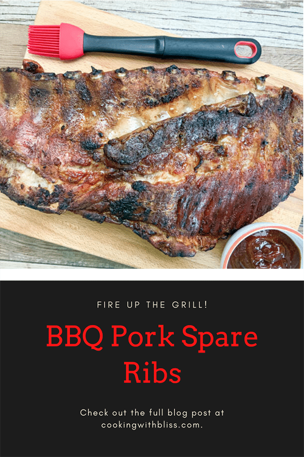 Grilled BBQ Pork Spare Ribs : Cooking With Bliss